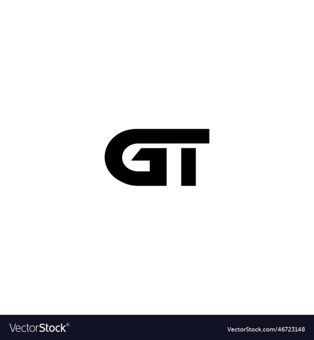 Free: creative gt letter with luxury concept - nohat.cc