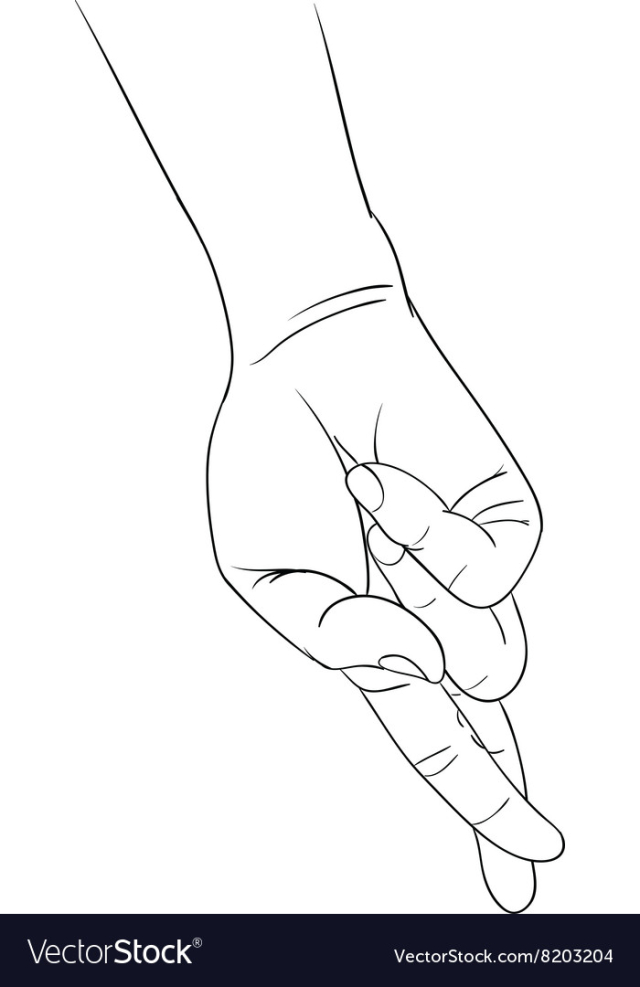 Free: Cross finger vector image - nohat.cc