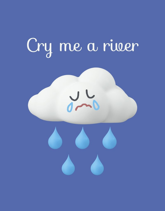 Free: Crying cloud flyer template, sad | Free PSD Template - rawpixel ...