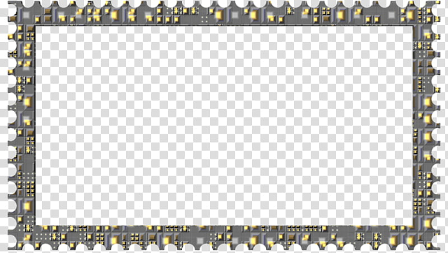 Free: Cubepolis Stamp Frame Only, rectangular gray frame transparent ...