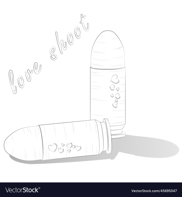 Free: cupids bullets of love in white and black style - nohat.cc