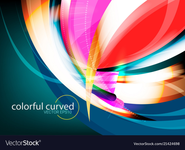 Free: Curved colors motion graphics vector image - nohat.cc
