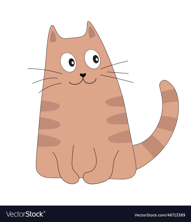 Free: cute cat brown striped think - nohat.cc