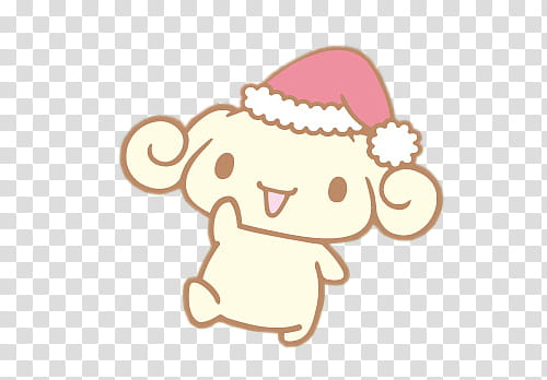 Free: Cute Christmas xp, animal with Santa hat illustration transparent ...