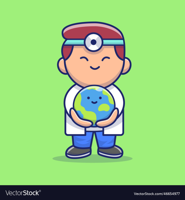 Free: cute doctor save world cartoon - nohat.cc