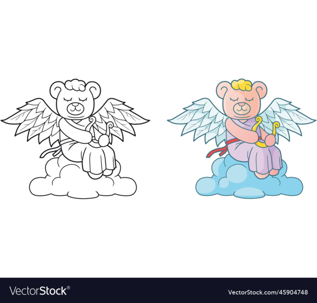 Free: cute teddy bear angel - nohat.cc