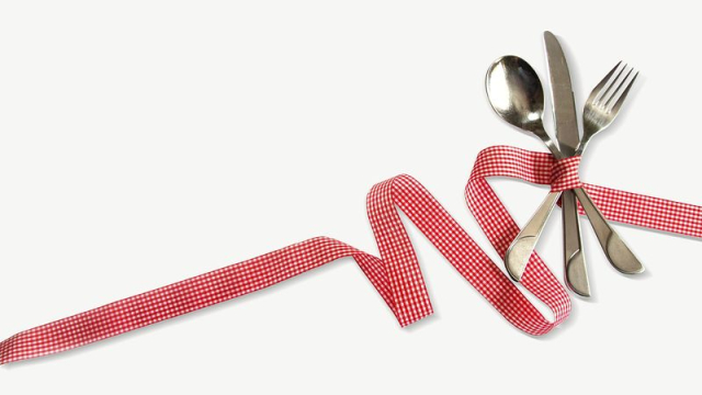 Free: Cutlery ribbon border collage element | Free PSD - rawpixel ...