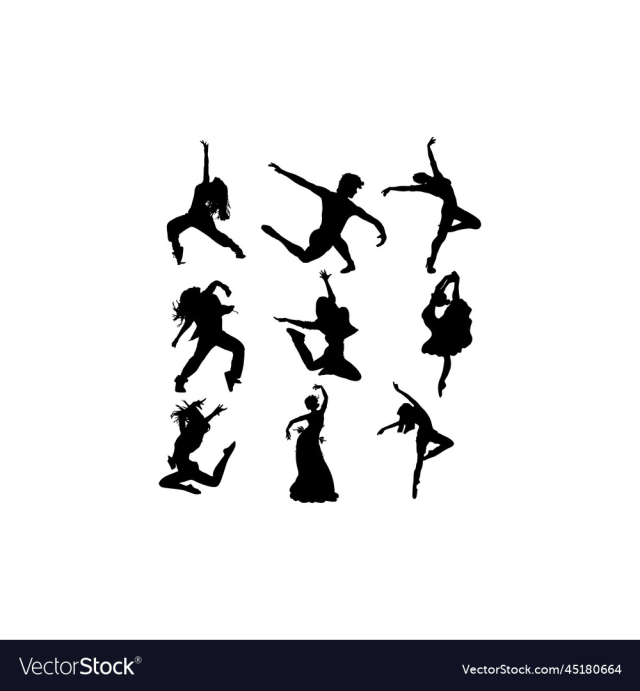 Free: dance human set collection silhouette creative ico - nohat.cc