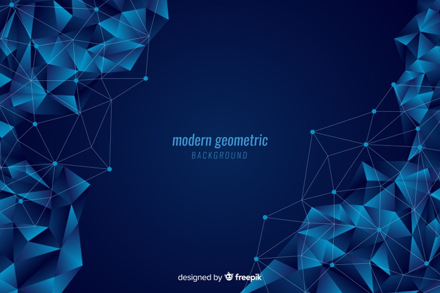 Free: Dark blue geometric shapes background Free Vector - nohat.cc