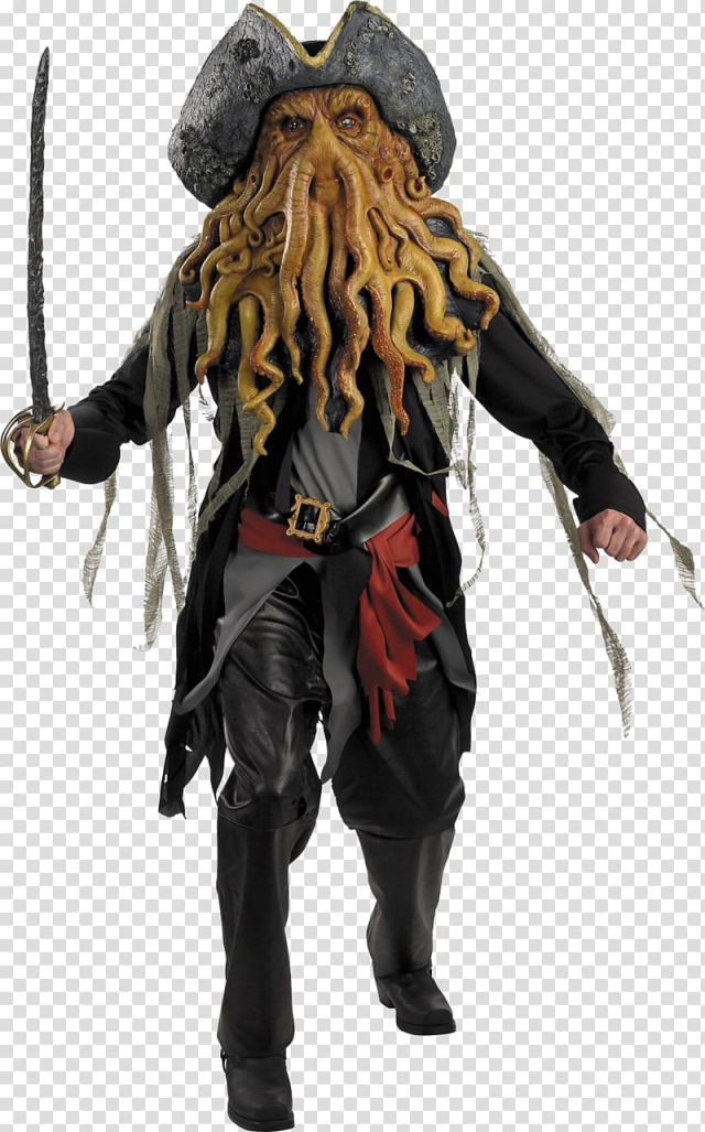 Free: Davy Jones Jack Sparrow Captain Hook Piracy Costume, Pirate ...