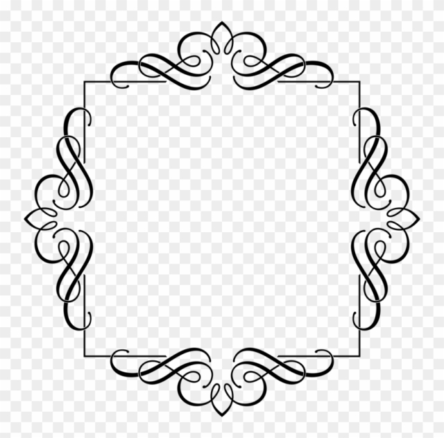 Free: Decorative Arts Picture Frames Ornament Drawing - Fancy Picture ...