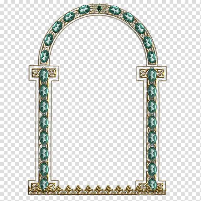 Free: Decorative frames , green arch transparent background PNG clipart ...