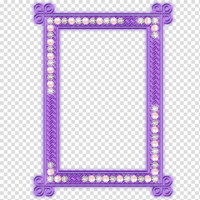Free: Decorative frames , purple frame transparent background PNG ...