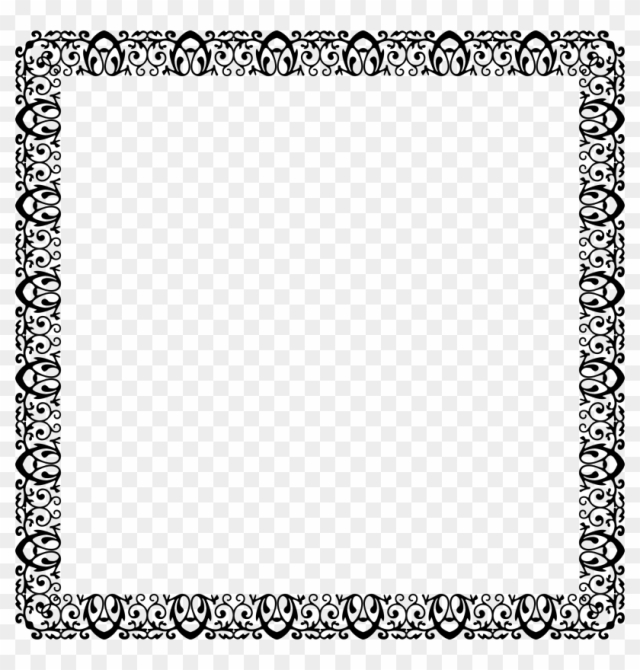 Black And White Page Borders For Kids