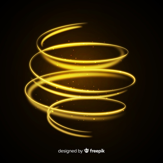 Free: Decorative shiny golden spiral effect Free Vector - nohat.cc
