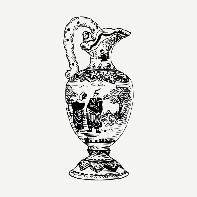 Free: Decorative urn drawing, vintage illustration | Free PSD ...