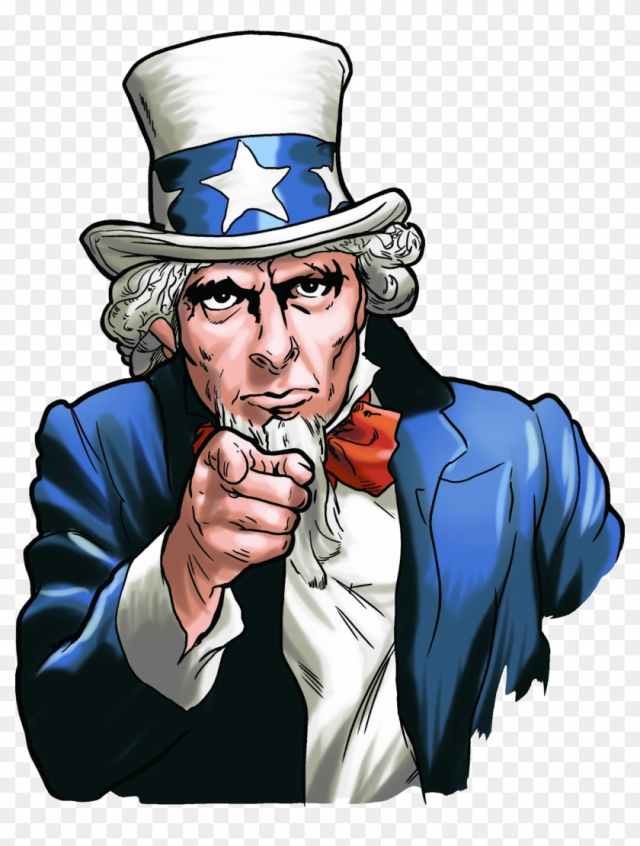 Uncle Sam Wants You Vector Uncle Sam Clipart Vector, American