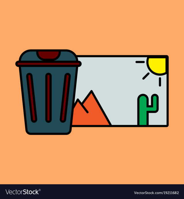 Free: Delete image flat icon on color background vector image - nohat.cc