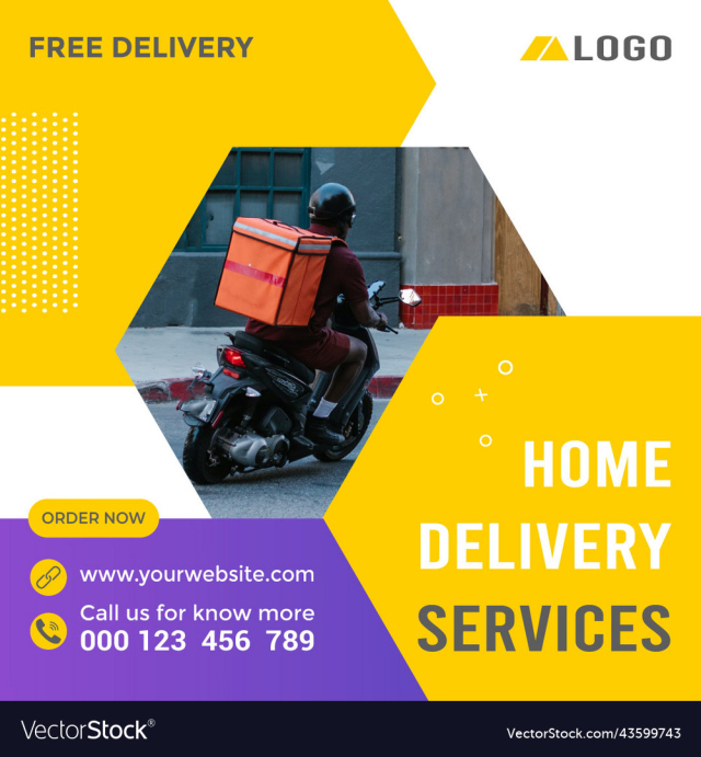 Free: delivery service social media ad banner - nohat.cc