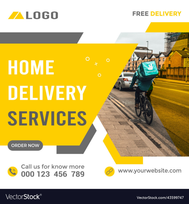 Free: delivery service social media ad banner - nohat.cc