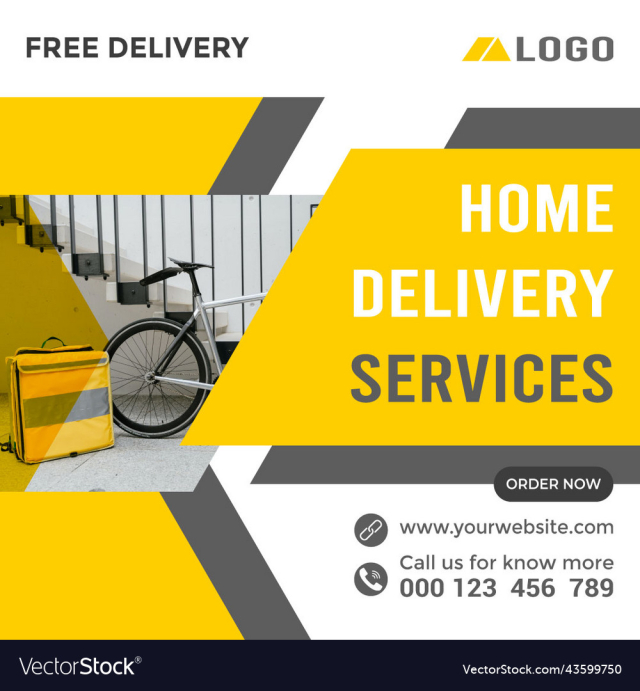Free: delivery service social media ad banner - nohat.cc