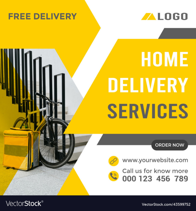 Free: delivery service social media ad banner - nohat.cc