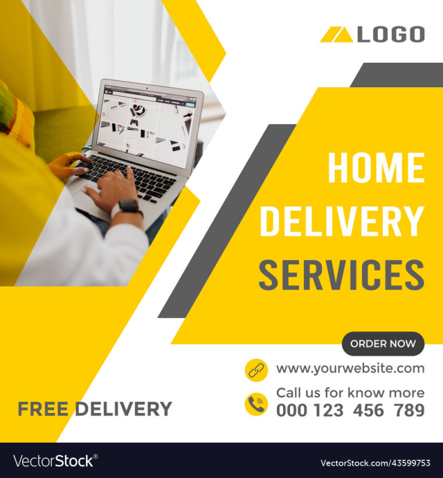 Free: delivery service social media ad banner - nohat.cc
