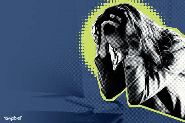 Free: Depressed woman feeling stressed out | Free illustration ...