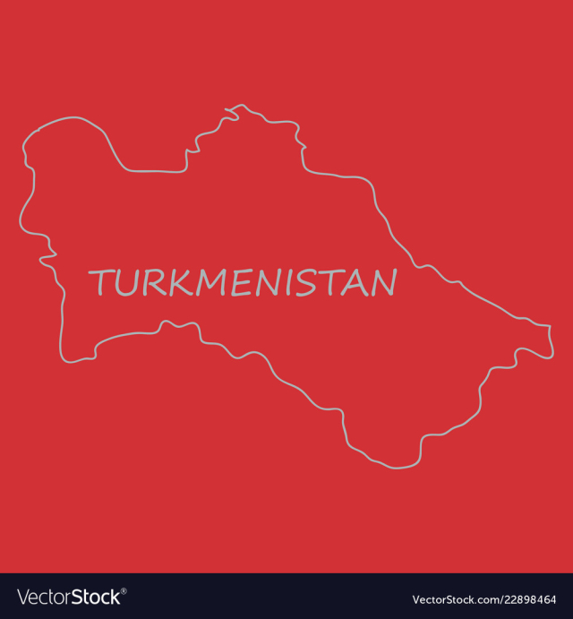 Free: Detailed of a map of turkmenistan with flag eps10 vector image - nohat.cc