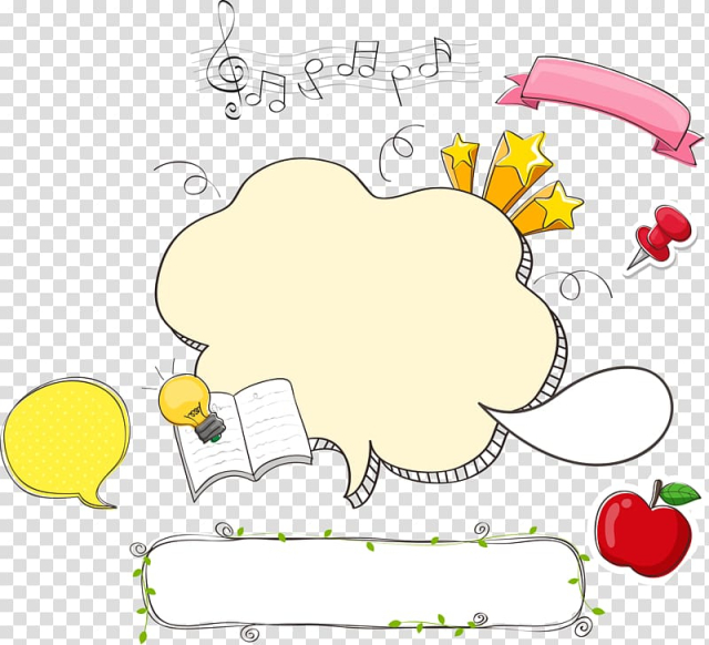 Free: Dialog box Speech balloon , dialog box painted with yellow stars ...