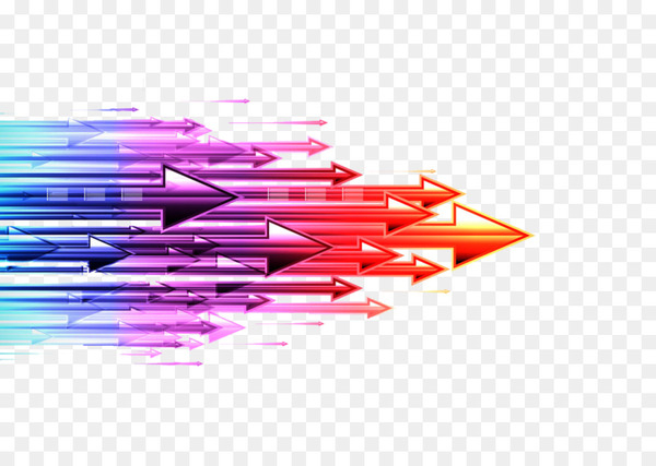 Free: Digital data Arrow Euclidean vector - Colorful arrow - nohat.cc