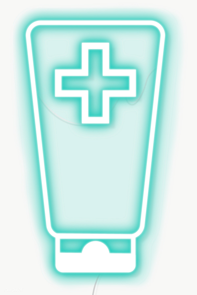 Free: Disinfect your hands with an alcohol hand rub neon sign ...