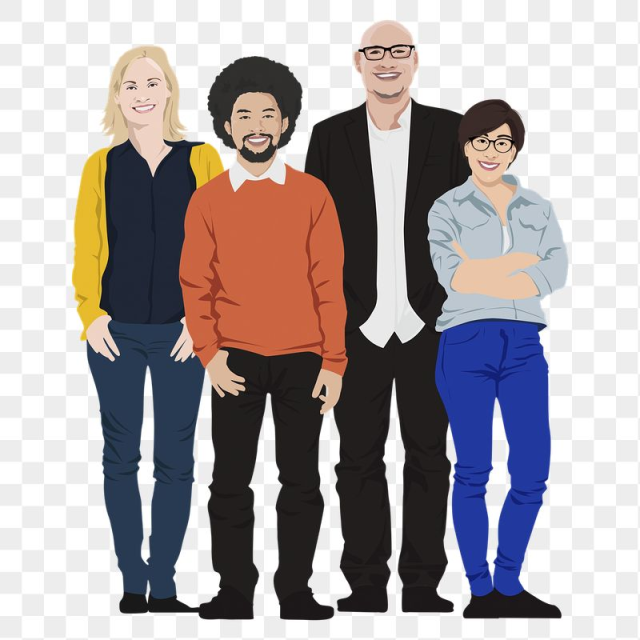 Free: Diverse png people sticker, standing | Free PNG - rawpixel - nohat.cc