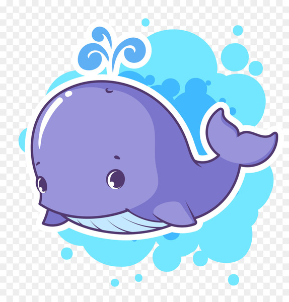 Free: Dolphin Whale Cartoon Clip art - Vector cartoon whale material ...