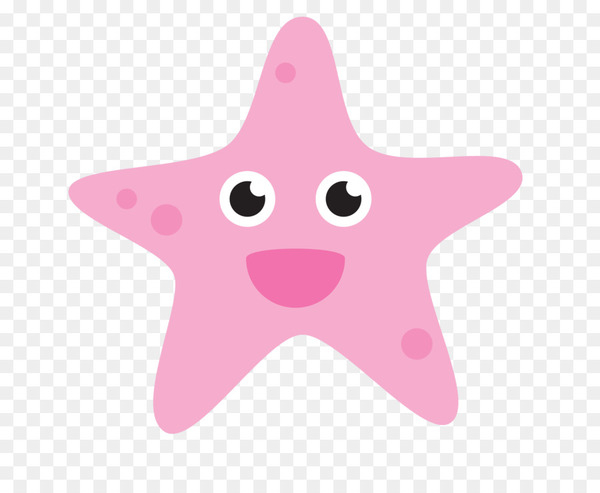Free: Domestic pig Cartoon Nose Illustration - Pink starfish - nohat.cc