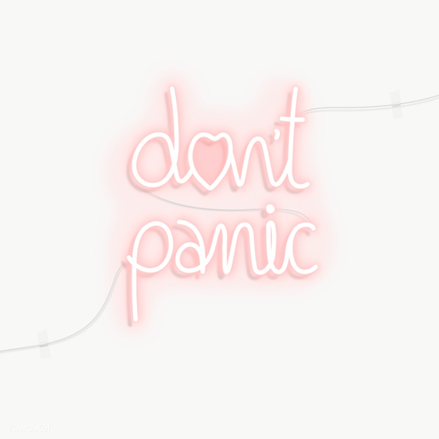Free: Don't panic during coronavirus pandemic neon sign transparent png ...