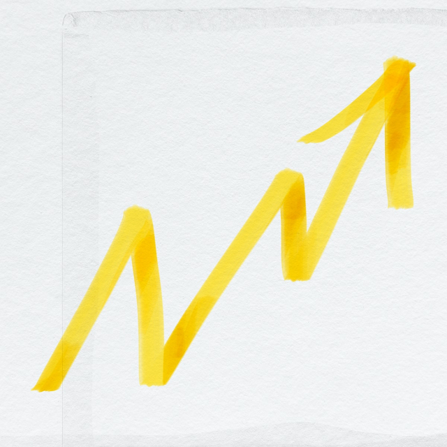 Free: Doodle highlight up arrow psd in yellow tone | Free stock ...