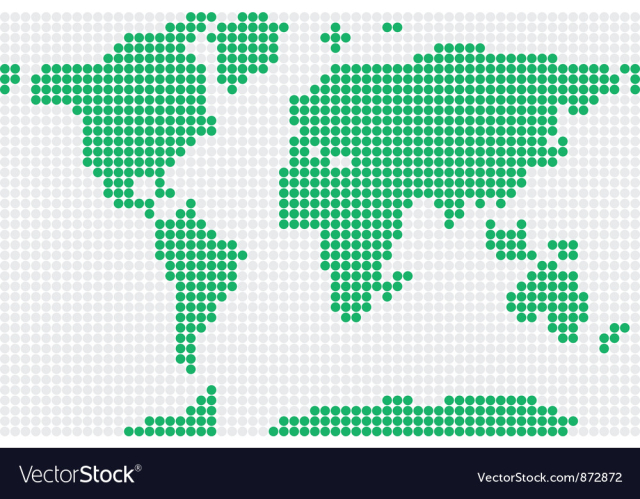 Free: Dotted earth map vector image - nohat.cc
