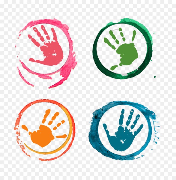 Free: Download Drawing Icon - Colorful handprints - nohat.cc