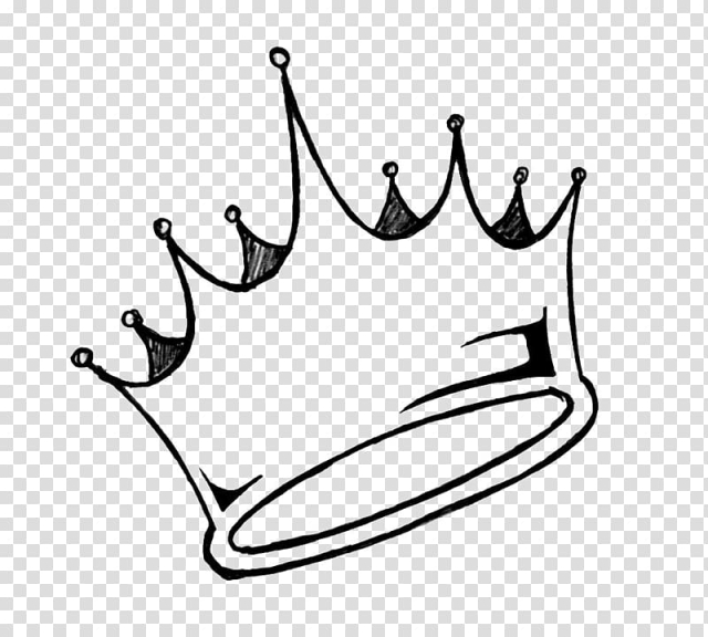 Free: Drawing Crown Line art , CROWN BLACK transparent background PNG ...