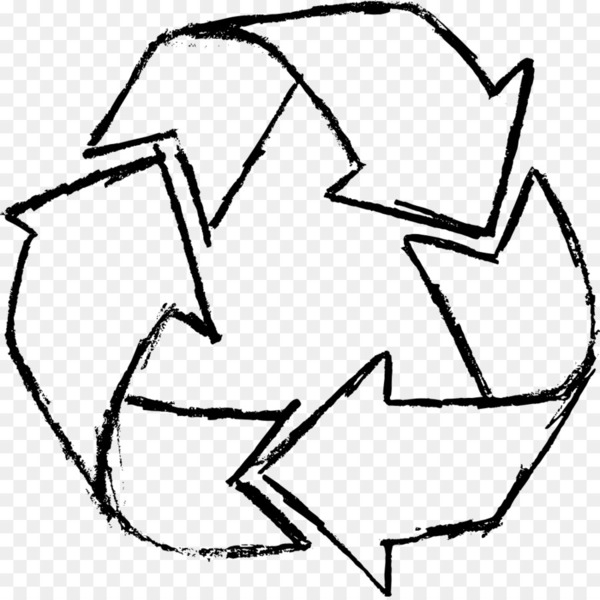 Free: Drawing Line art Recycling symbol - drawn - nohat.cc