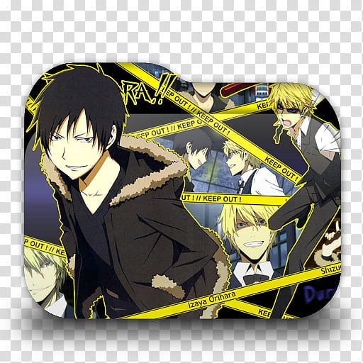 Free: Durarara Anime Folder Icon, Izaya Orihara transparent background ...