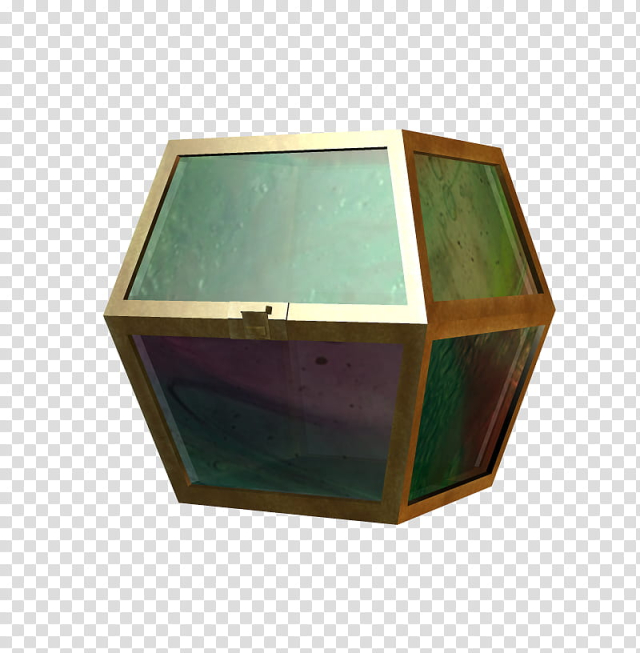 Free: E S Magic Containers, brown framed green box illustration ...