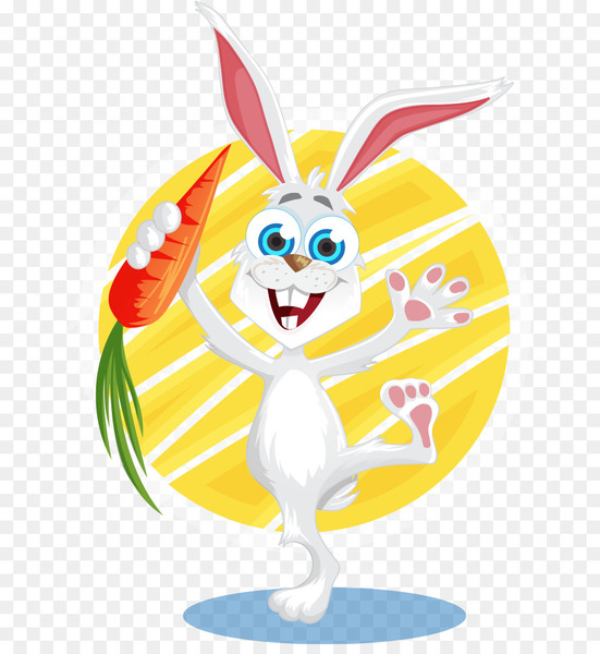 Free: Easter Bunny Bugs Bunny Rabbit Clip art - Hand drawn cute cartoon ...
