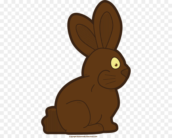 Free: Easter Bunny Chocolate bunny Chocolate cake Clip art - Chocolate ...