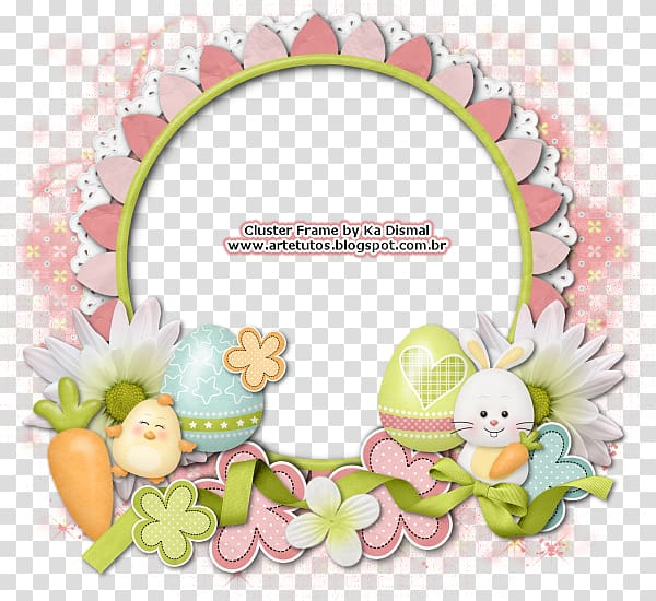 Free: Easter Bunny Cuadro, easter frame transparent background PNG clipart - nohat.cc