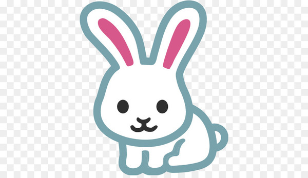 Free: Easter Bunny Emoji Dutch rabbit Sticker - bunny ears - nohat.cc
