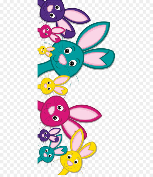 Free: Easter Bunny Rabbit Clip art - Vector hand colored rabbit - nohat.cc