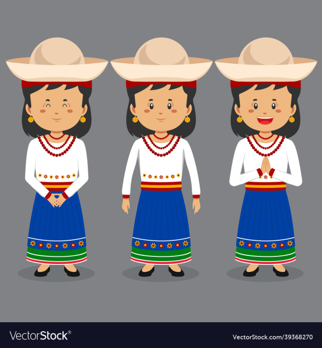 Free: ecuador character with various expression - nohat.cc
