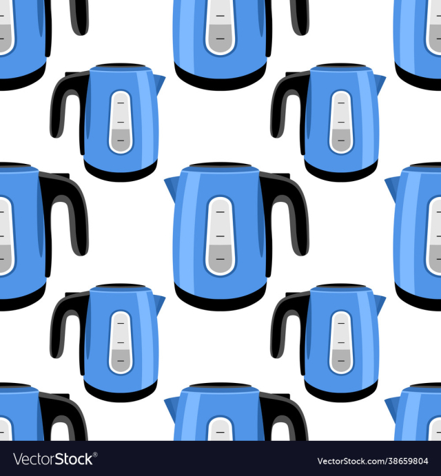 Free: electric kettle seamless pattern for print - nohat.cc